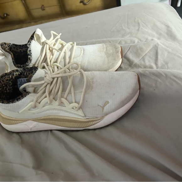 Puma | Shoes | Puma Cream Sneakers Sleek Modern Design | Poshmark